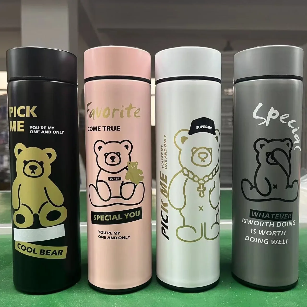 Smart-Thermal-Insulation-Display-Cup-304-Stainless-Steel-Double-Layer ...