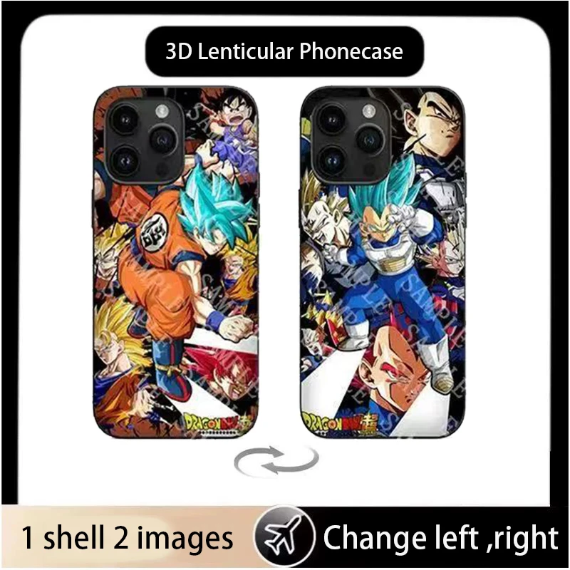 Dragon Ball Goku/Vegeta 3D Lenticular Phone Case Killua Zoldyck Cool ...