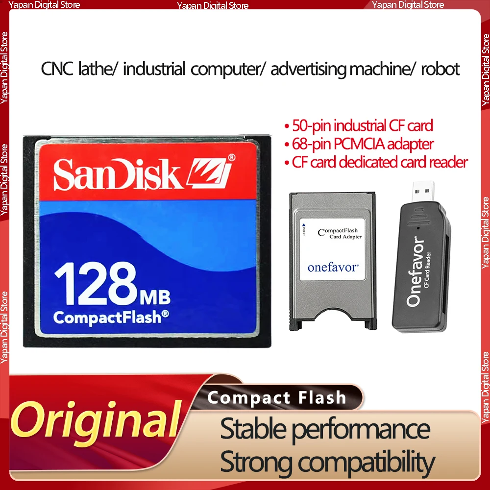 SanDisk-CompactFlash-128MB-64MB-CF-Cards-Cameras-Memory-Cards-Industrial-Compact-Flash-for-Frank ...