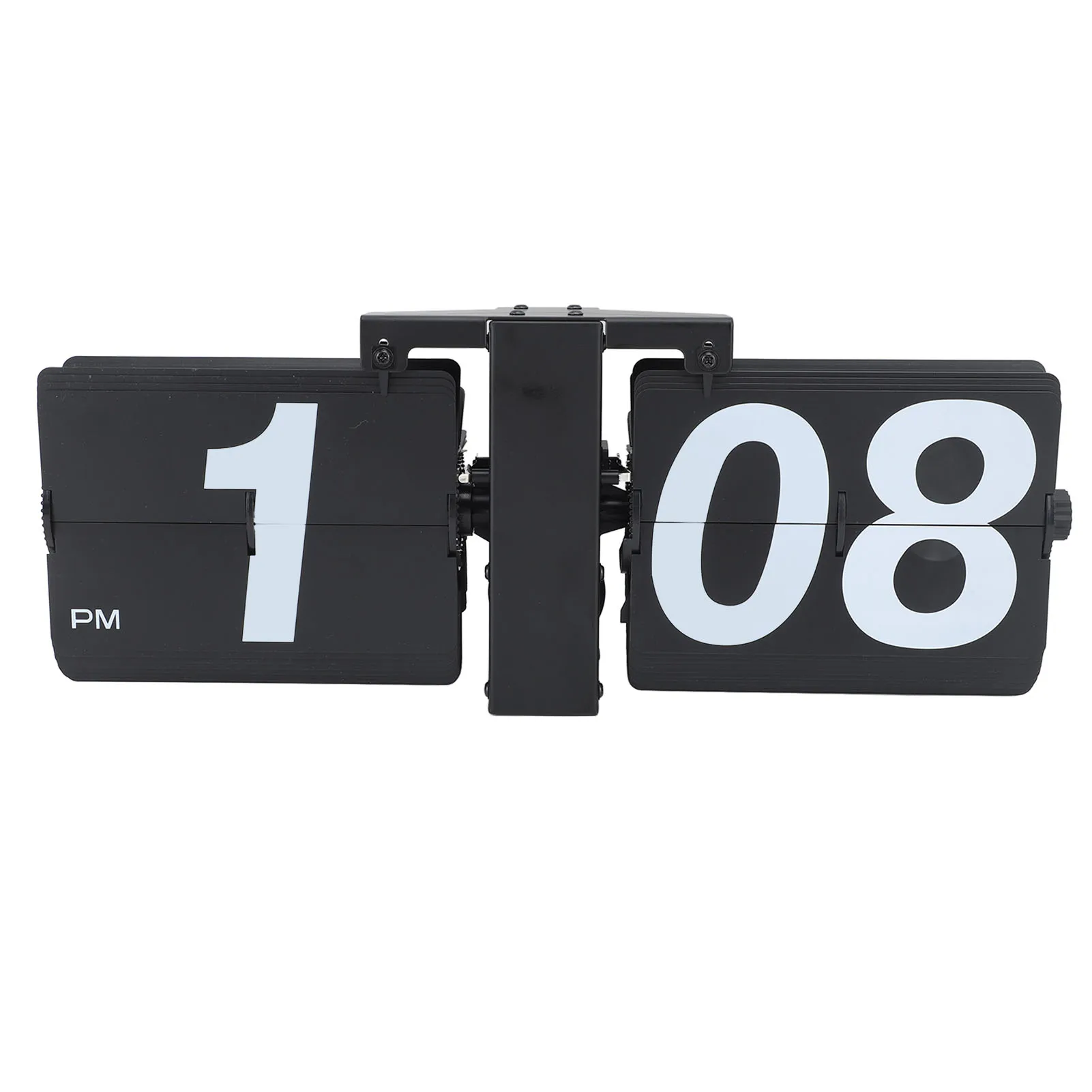 Flip-Clock-12-Hours-PVC-Stainless-Steel-Retro-Mechanical-Digital ...