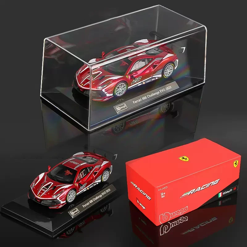 Bburago Colección Ferrari 488 CHALLENGE EVO 2020, vehículo de lujo de aleación fundido a presión ...
