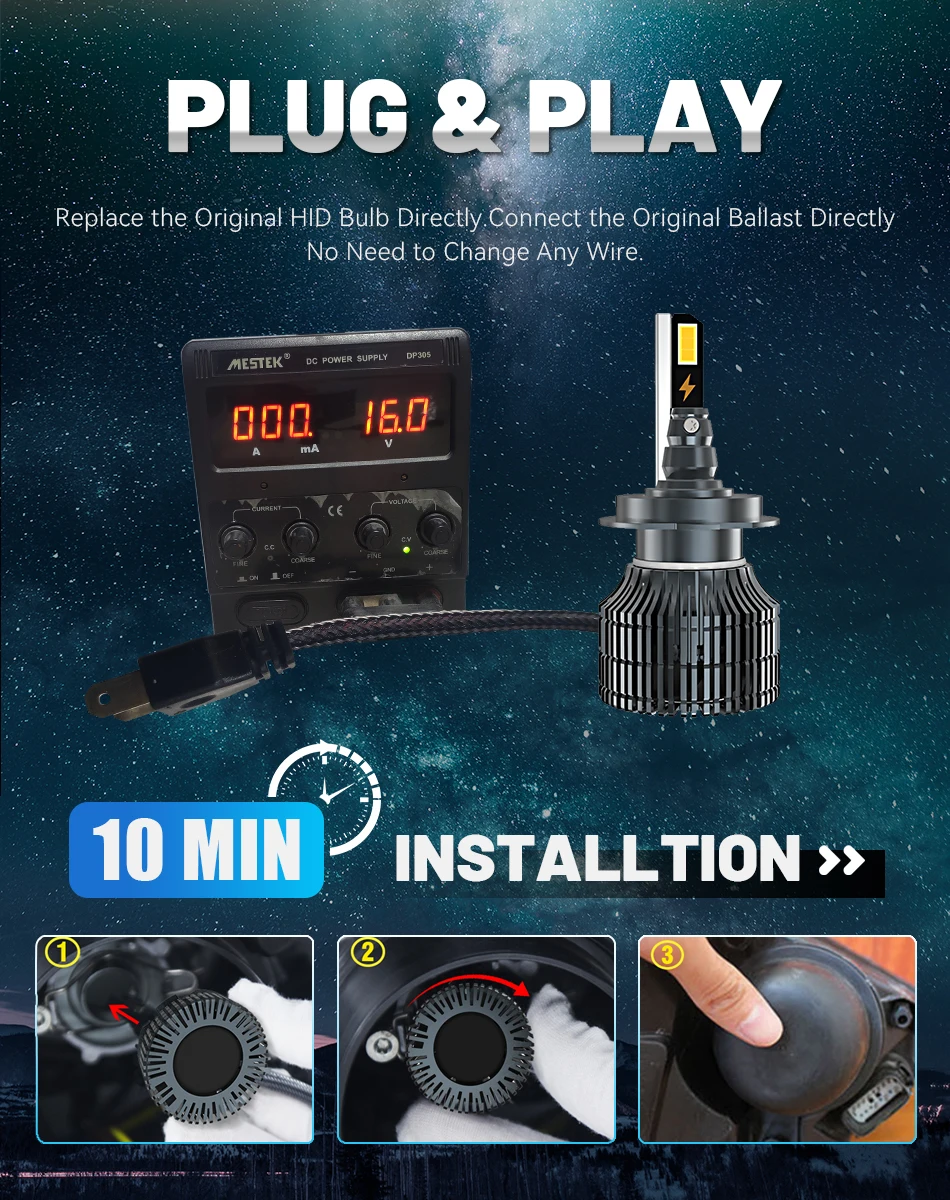 HYNBYZJ H4 H7 H1 H8 H11 안개 Led 조명 50000LM HB3 HB4 9005 9006 9012 Hir2 6000K 자동차 전조등 전구 12 24V ...