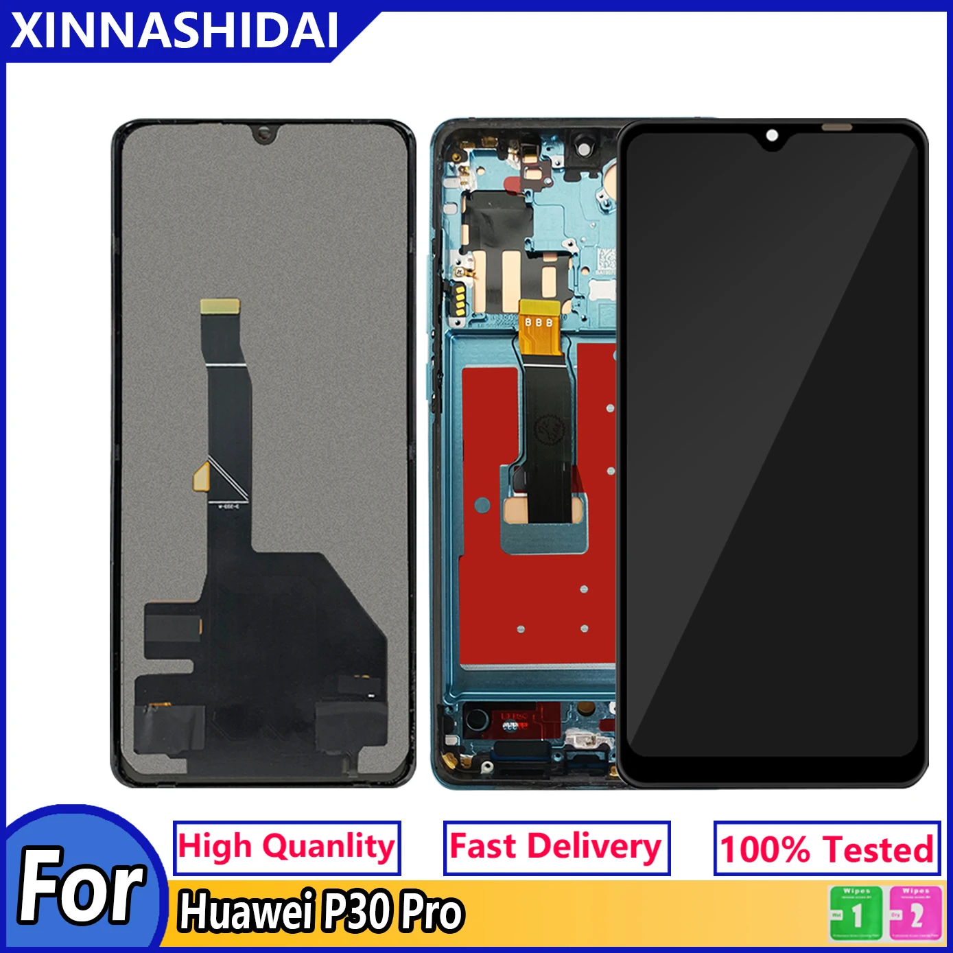 Original 6.47" For Huawei P30 Pro LCD VOG L04 VOG L09 VOG L29 VOG TL00 ...