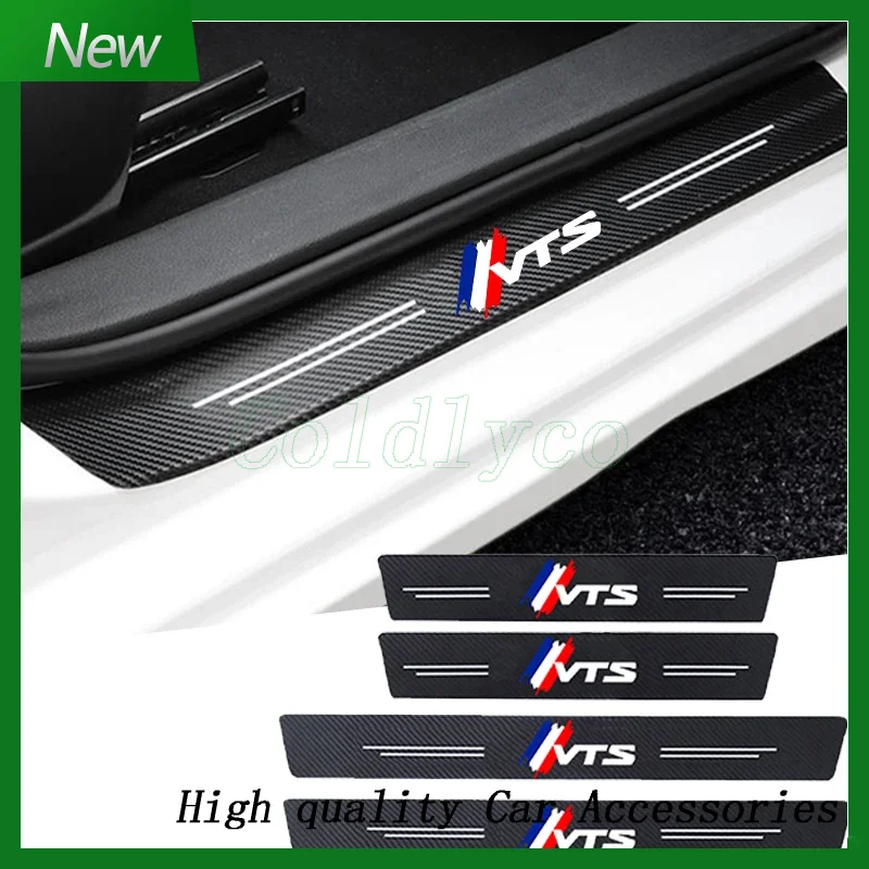 for-VTS-letter-Logo-Car-Door-Threshold-Scuff-Plate-Decals-Carbon-Fiber ...