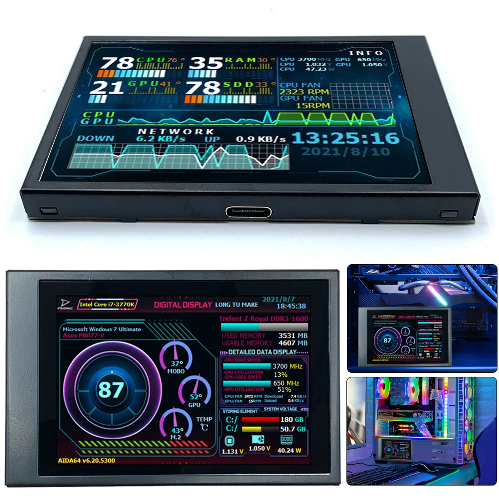 3-5Inch-Screen-Display-LCD-Monitor-Driver-Control-Board-AIDA64-Screen ...