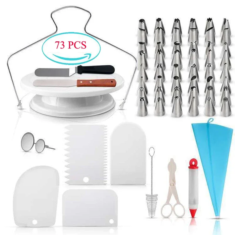 73pcs-Cake-Decoration-Tool-Set-Decorating-Supplies-Nozzles-Tips ...