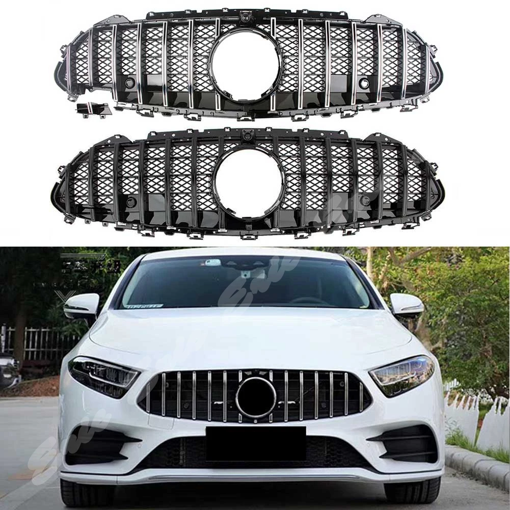 Front-Racing-Billet-Bumper-Grilles-Upper-Facelift-Grill-For-Mercedes ...