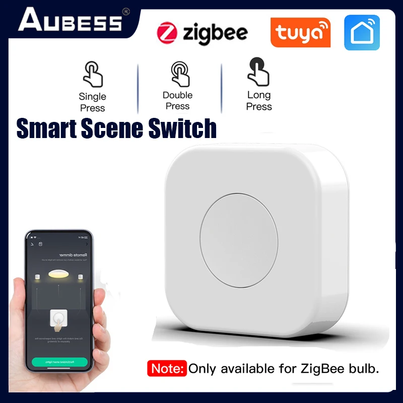 Tuya-ZigBee-Smart-Scene-Switch-Wireless-Mini-Button-Switches-Multi-Scene-Linkage-One-Touch ...