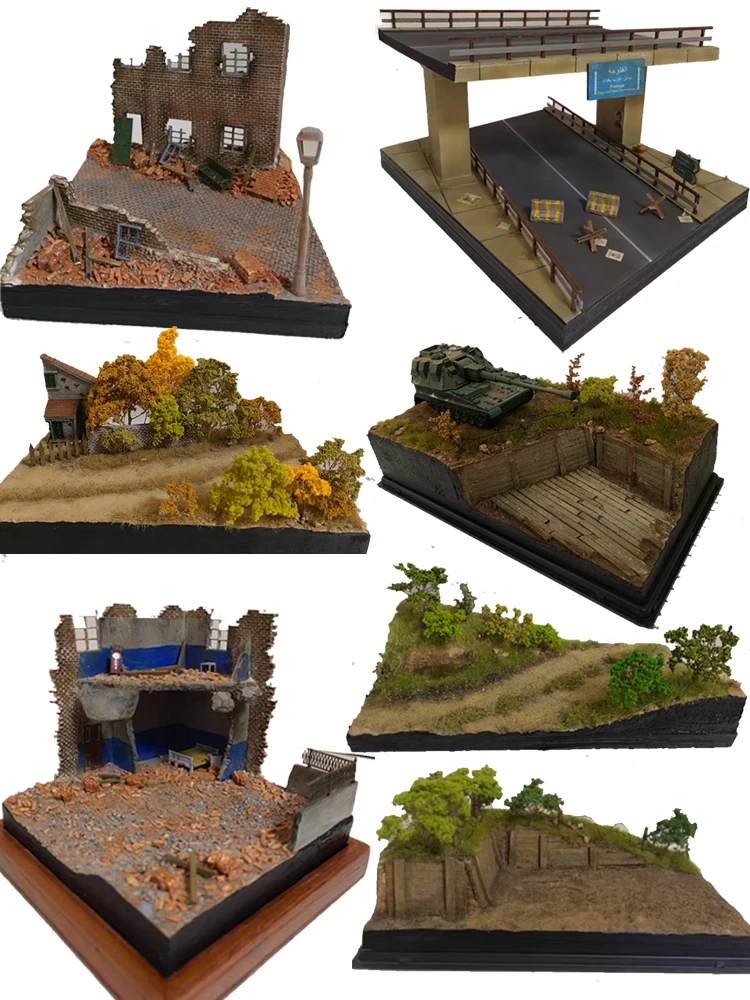 1-72-Miniature-Model-Scene-Military-War-Sand-Table-Layout-Simulation ...