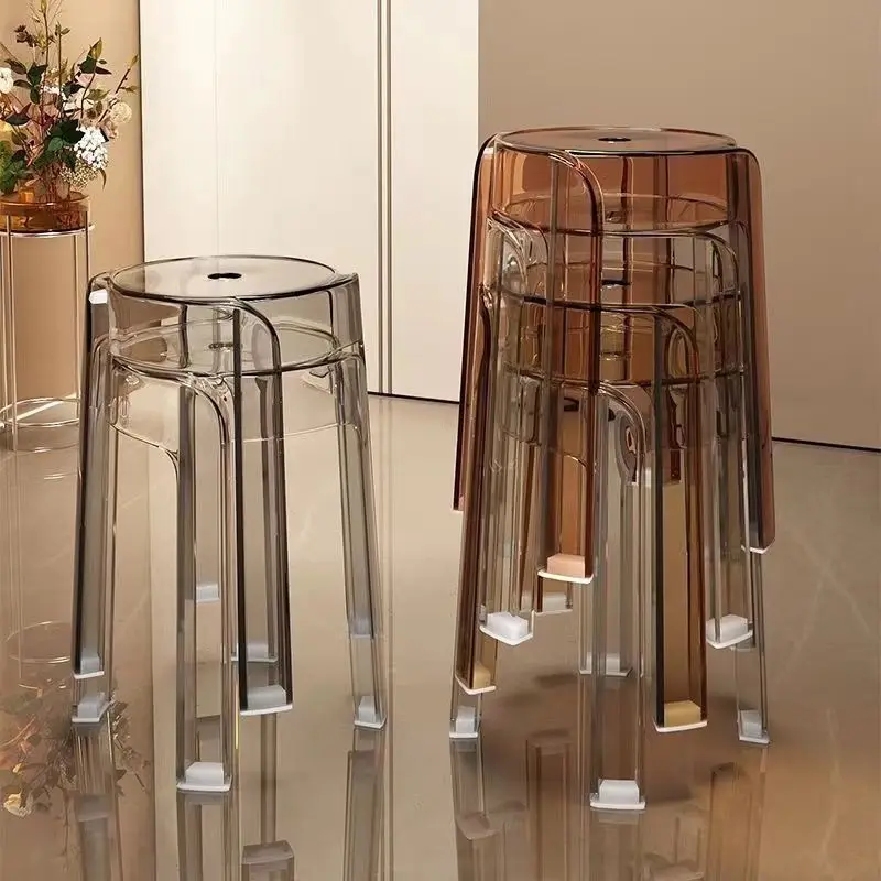 Plastic-Transparent-Stool-Modern-Simple-Home-Thickened-Dining-Chair ...
