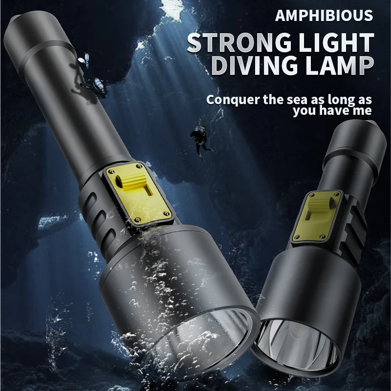 9000LM Upgrade XHP160 Diving Flashlight Powerful Profession Underwater ...