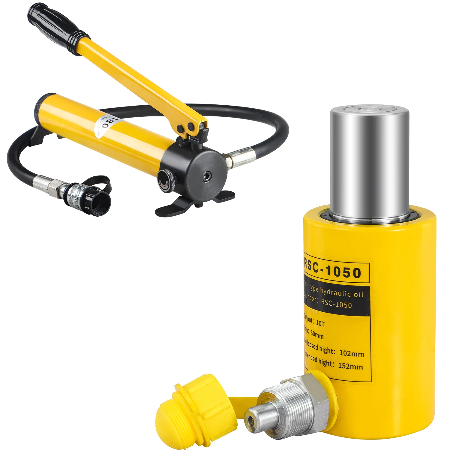 10-20T-Hydraulic-Jack-Hand-Tools-For-Mechanic-With-CP-180-Manual-Hydraulic-Pump-Included ...