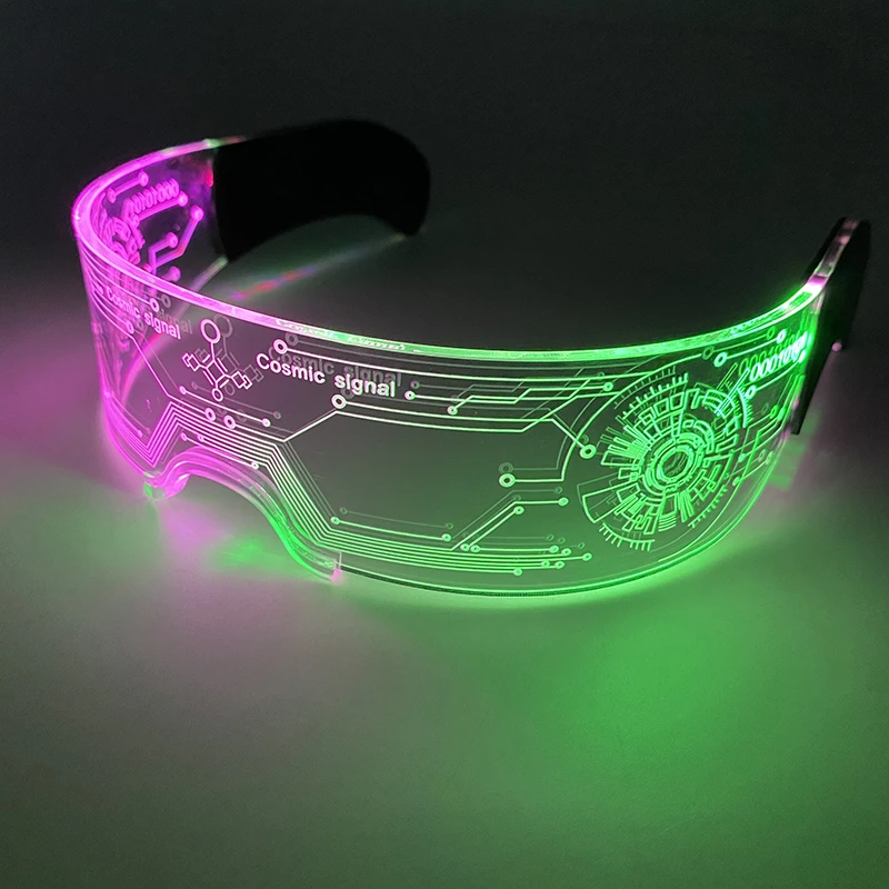New Party Glasses Luminous Colorful LED Glasses Lighting Up Nightclub ...