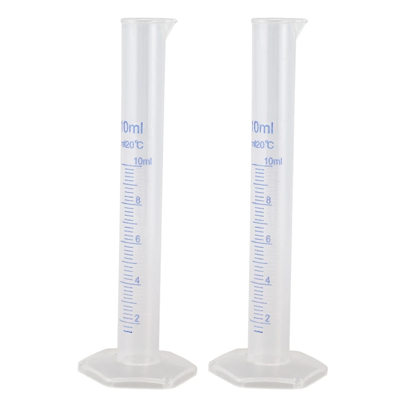 2x 10 Ml Transparent Plastic Graduated Tube. - Measuring Tools - AliExpress