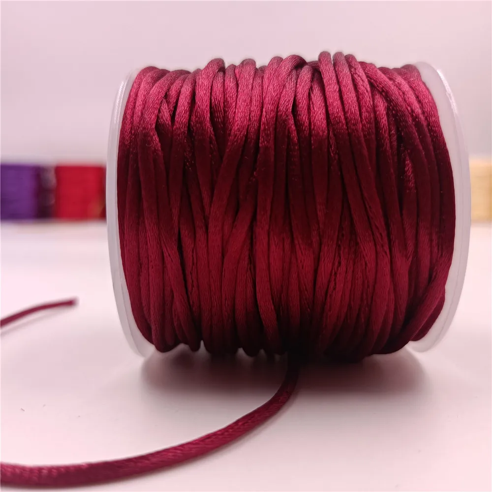2mm-Burgundy-Rattail-Satin-Cord-Thread-Chinese-Knot-Macrame-Bracelet ...