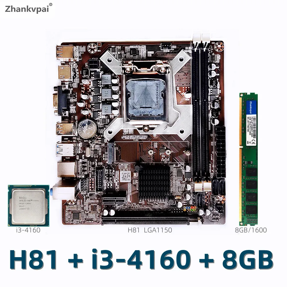 H81-LGA-1150-Motherboard-With-Intel-Core-i3-4160-CPU-3-6-GHZ-Dual ...