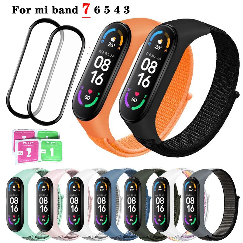 Nylon-Strap-For-xiaomi-mi-band-6-Bracelet-watchband-pulsera-correa ...