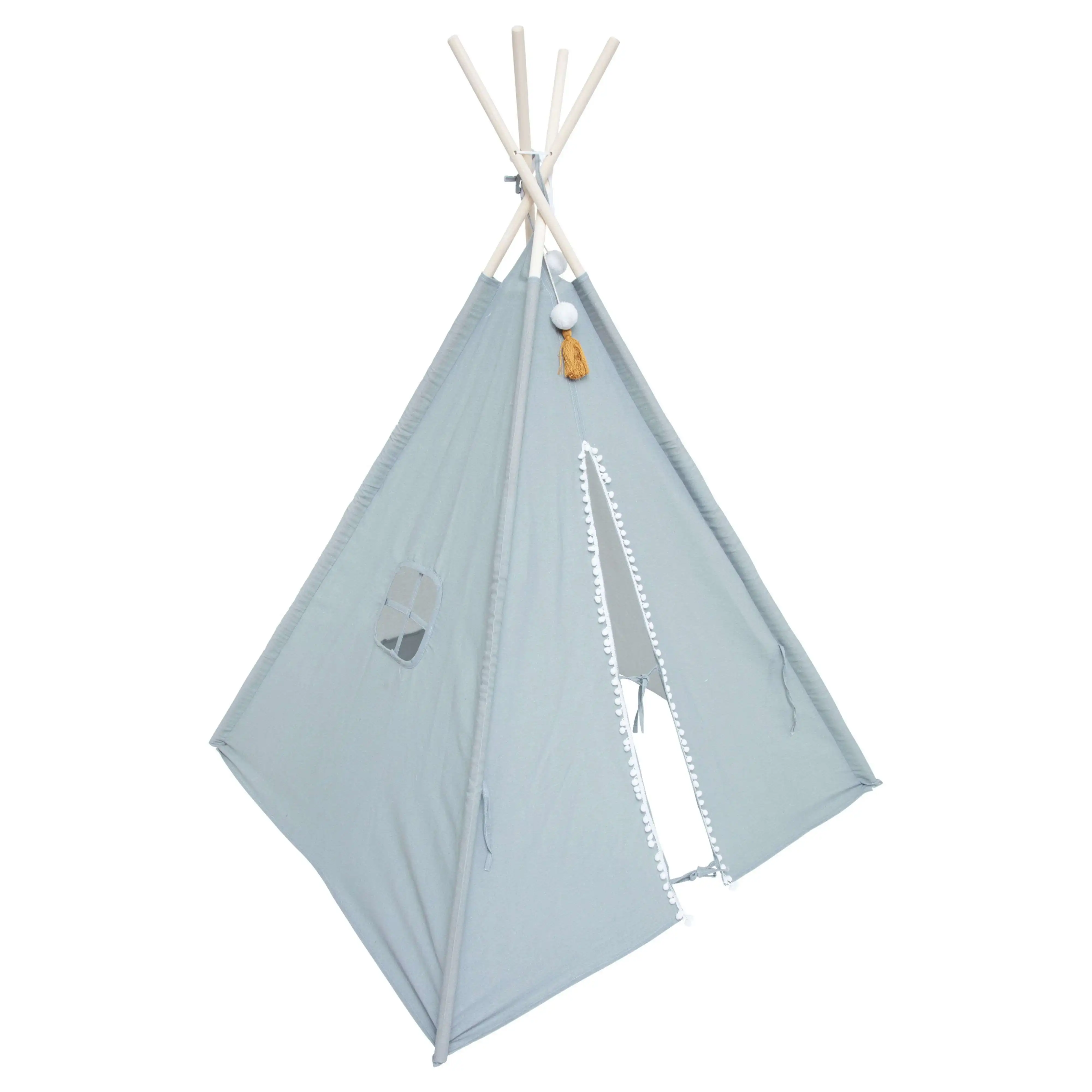Miroytengo-children-s-teepee-Wapi-blue-120-cm-roll-up-and-portable ...