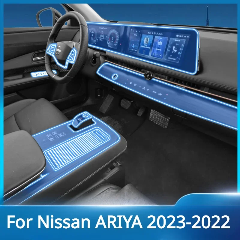 For-Nissan-ARIYA-2023-Accessories-Car-interior-film-transparent-TPU ...