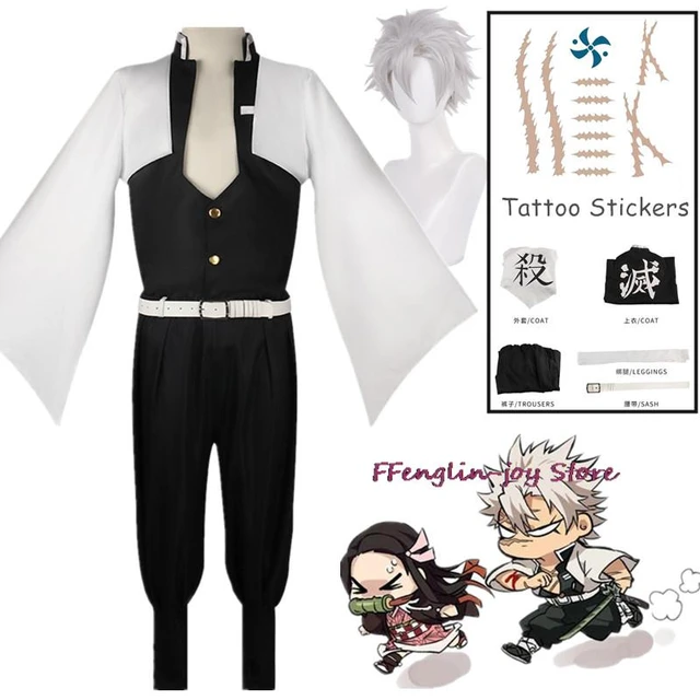 Anime Demon Slayer Cosplay Costume Shinazugawa Sanemi Wind, 45% OFF