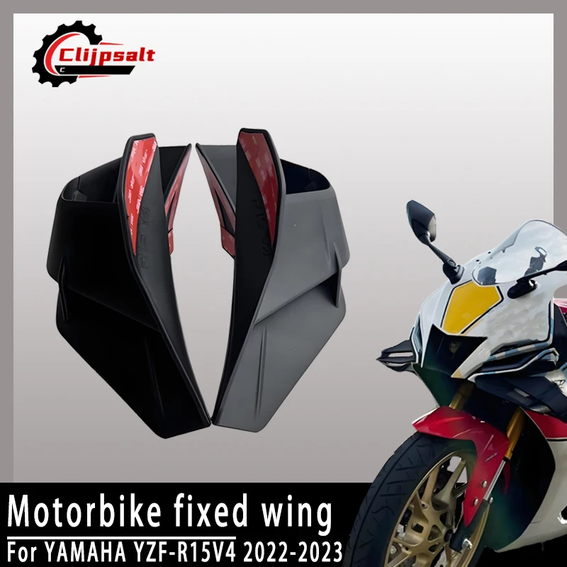 Motorcycle-Wing-Aerodynamic-Fairing-Black-For-YAMAHA-R15-YZF-R15-YZFr15 ...