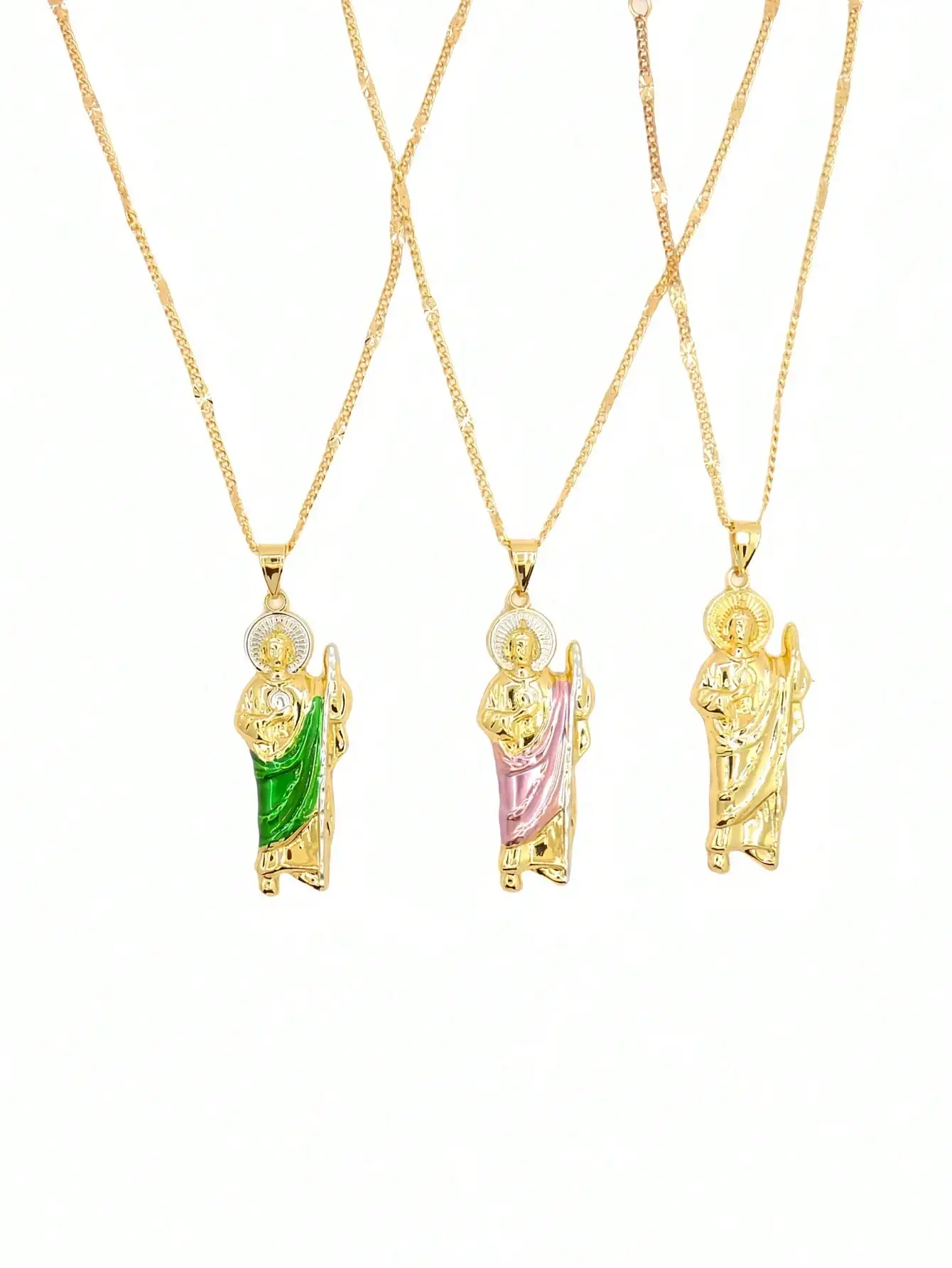 1 Piece Simple Fashion St Jude Pendant Necklace jpg 1 Piece Simple Fashion St Jude Pendant Necklace jpg
