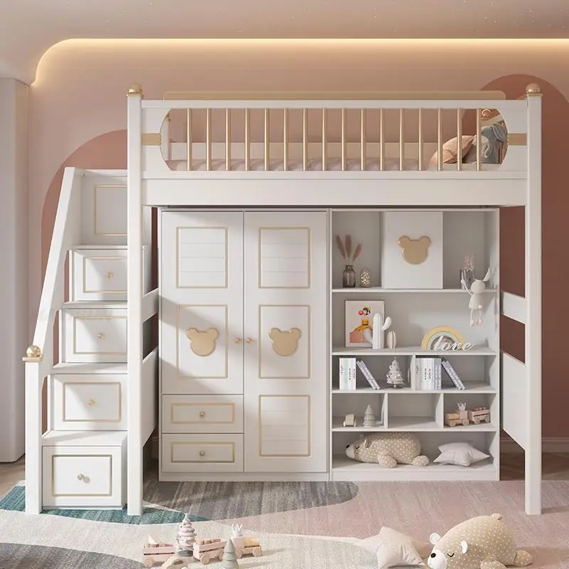 Girls Bunk Beds With Stairs And Desk And Closet