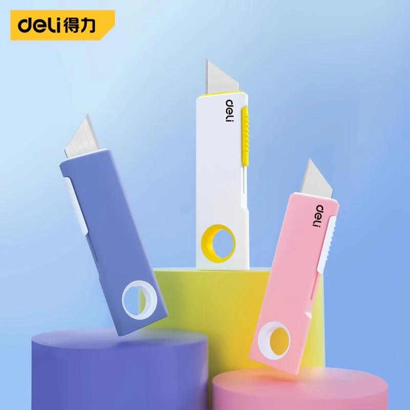 Deli-cuchillo-Utiltiy-de-bolsillo-Mini-cuchillo-cortador-de-caja-retr ...