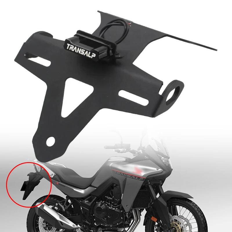 Motorcycle-Accessories-Rear-Fender-Plate-License-Plate-Mount-Black ...