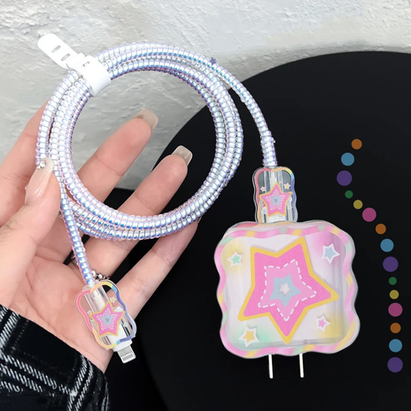 Cute-Flower-Cable-Protector-Fast-Charger-Protective-Case-for-Apple ...