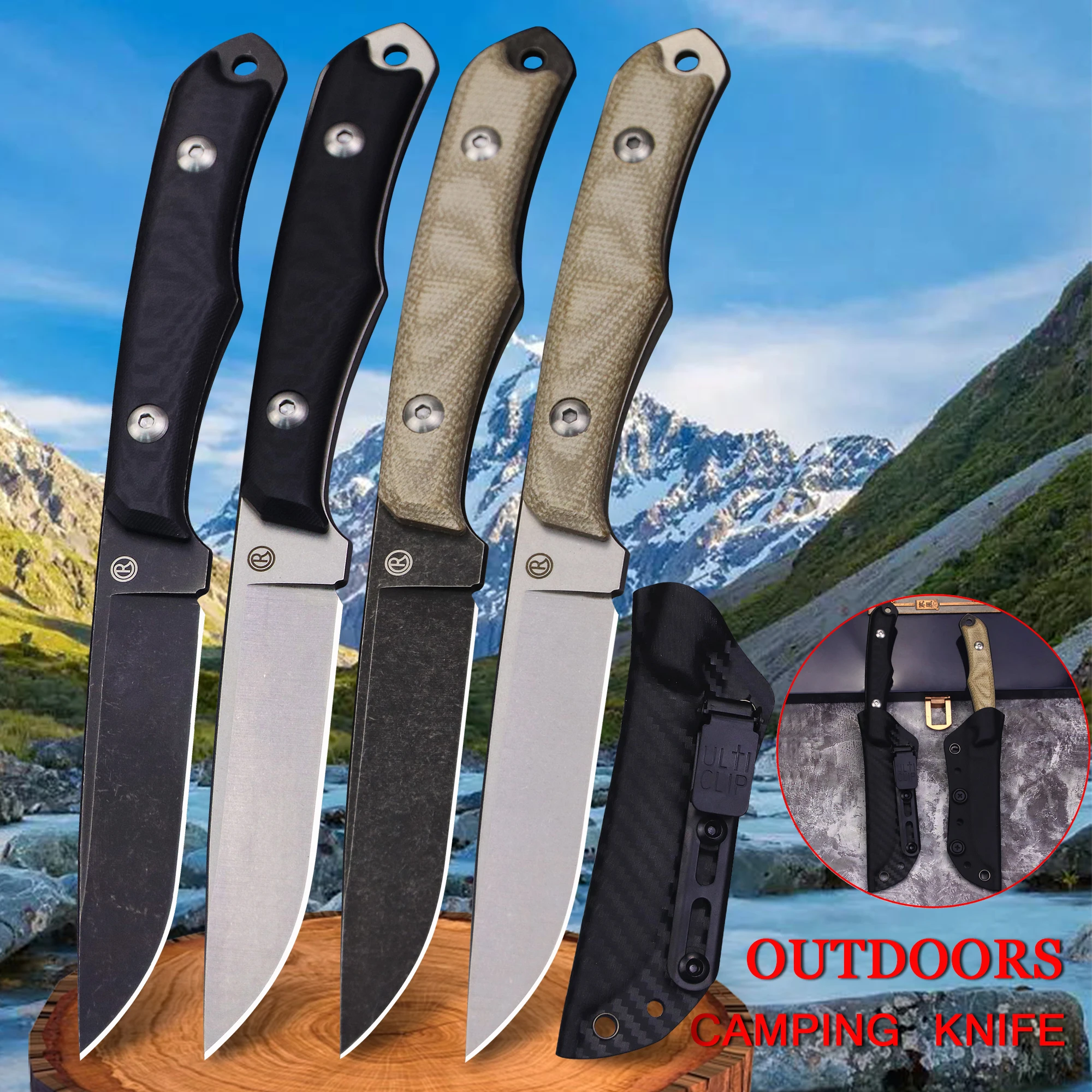 South-Africa-Inyoni-8-4-Hunting-knife-sheath-Carbon-fiber-flax-handle ...