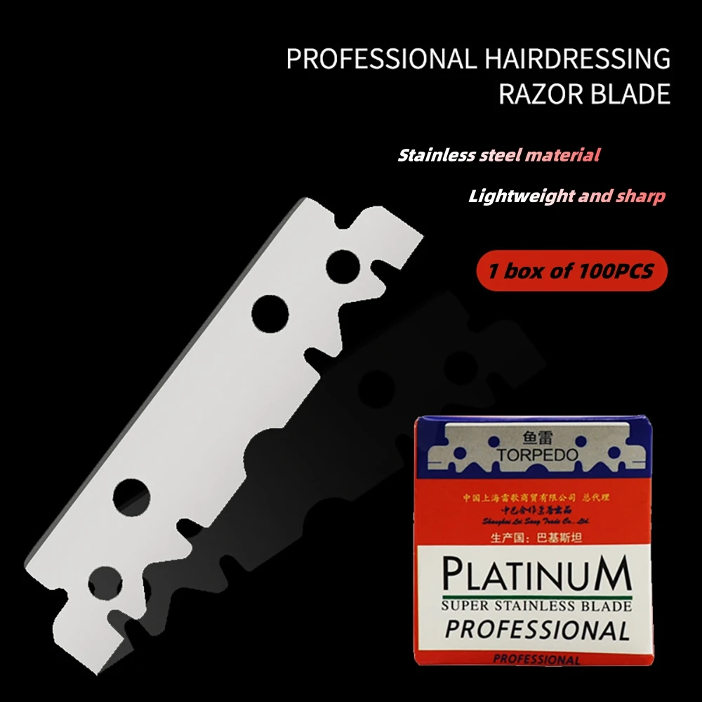 30-50-100PCS-Single-sided-Razor-Blade-Stainless-Steel-Razor-Blades-Men ...