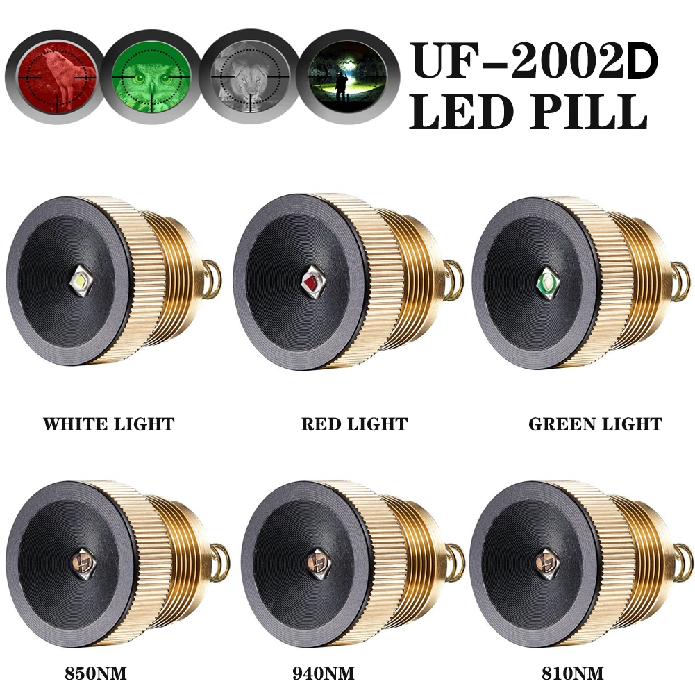 UniqueFire-IR850nm-940nm-Red-Green-White-Light-Led-Bulb-Drop-in-Pill ...
