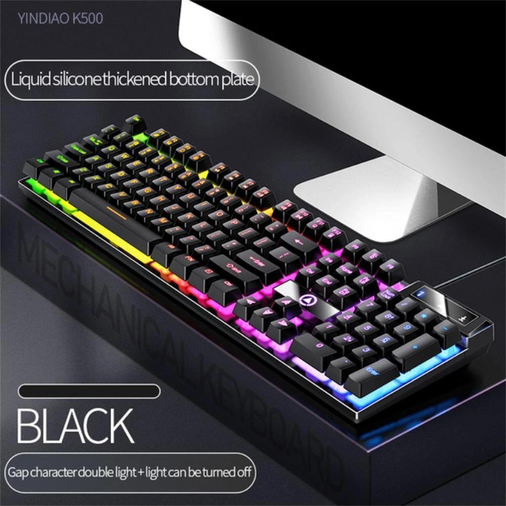 K500 Gaming Mechanical Keyboard 104 Keys Gaming Keyboard Backlit ...