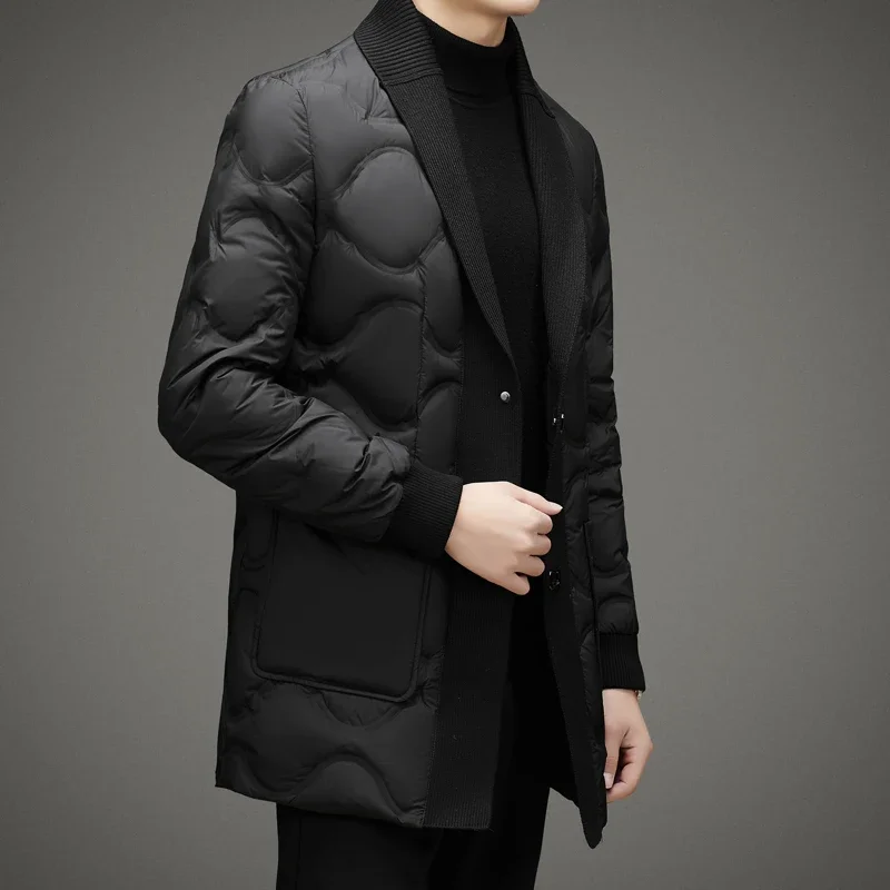 COZOK-Scarf-Collar-Suit-Long-Down-Jacket-Man-Designer-Clothes-Men-Padding-Lightweight-Padded ...