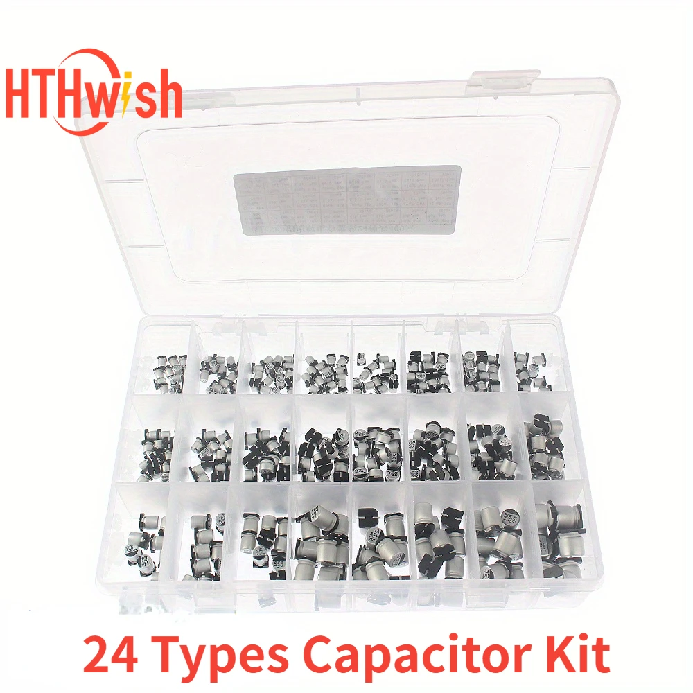 24-Types-1uF-1000uF-SMD-Surface-Mount-Aluminum-Electrolytic-Capacitor ...