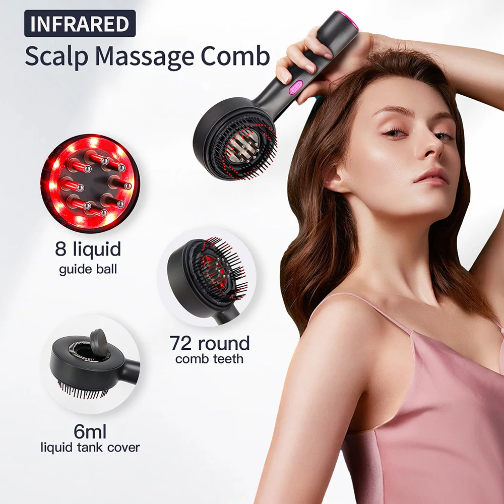 Electric-Vibration-Massage-Comb-Red-Light-Therapy-Hair-Growth-Massage ...