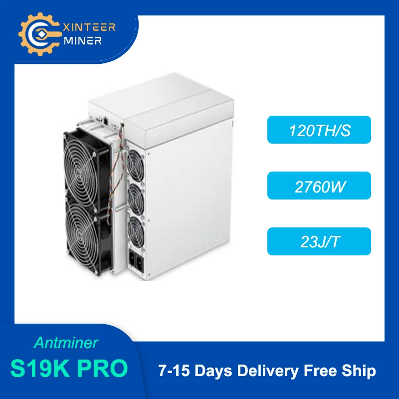 New Bitmain Antminer S19k Pro 120T 2760W Asic Miner Crypto Bitcoin Miner BCH Profitable Bitcoin ...