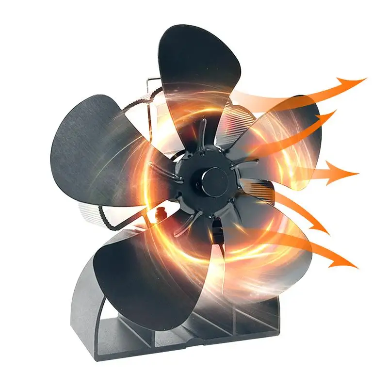 Stove-Fans-Heat-Operated-Wood-Stove-Fan-Non-Electric-Winter-Equipment ...