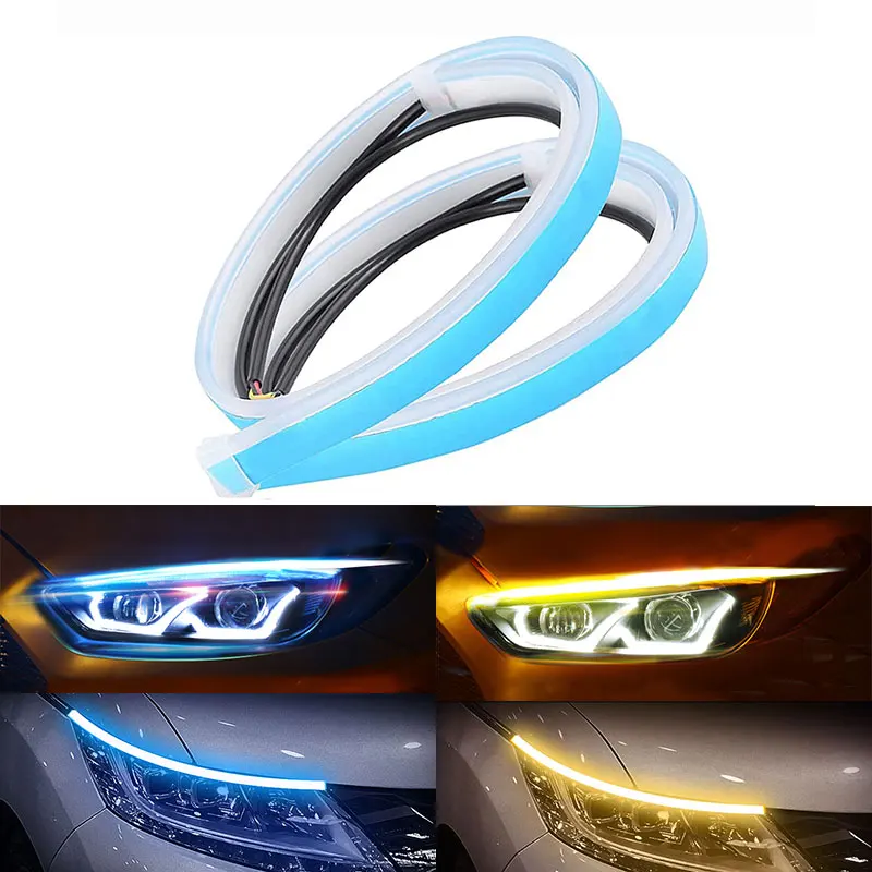 30cm-12inch-2pcs-LED-DRL-Car-Daytime-Running-Light-Flexible-Waterproof ...