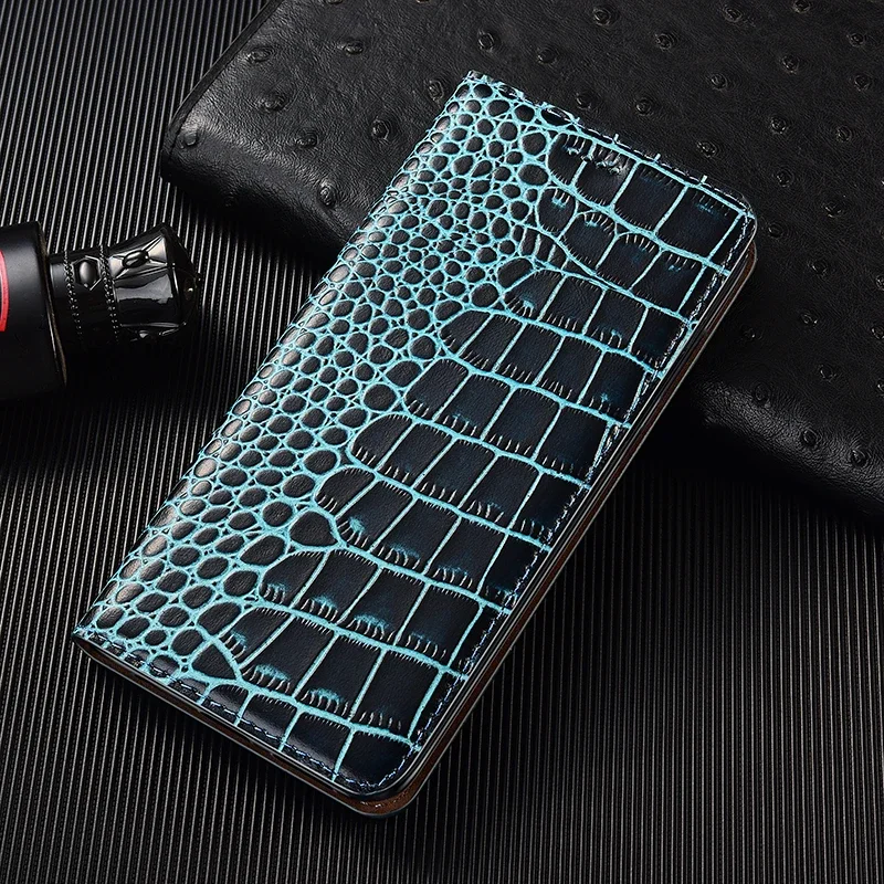 Crocodile Genuine Leather Case For Oneplus 11 12 9 9r 9e 9rt 10 10t 10r