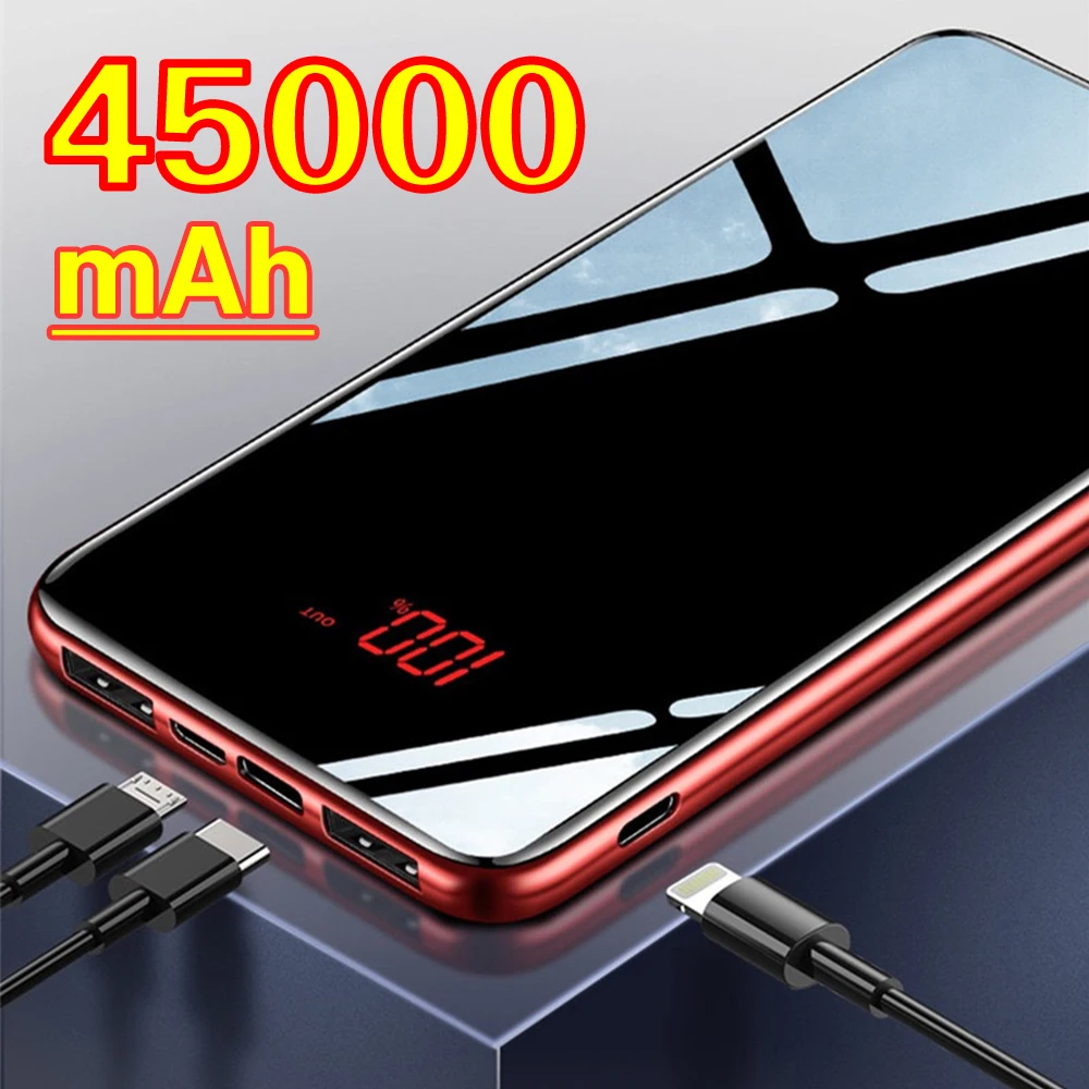 Power Bank 45000mah Fast Charging Power Bank Portable Battery Charger ...