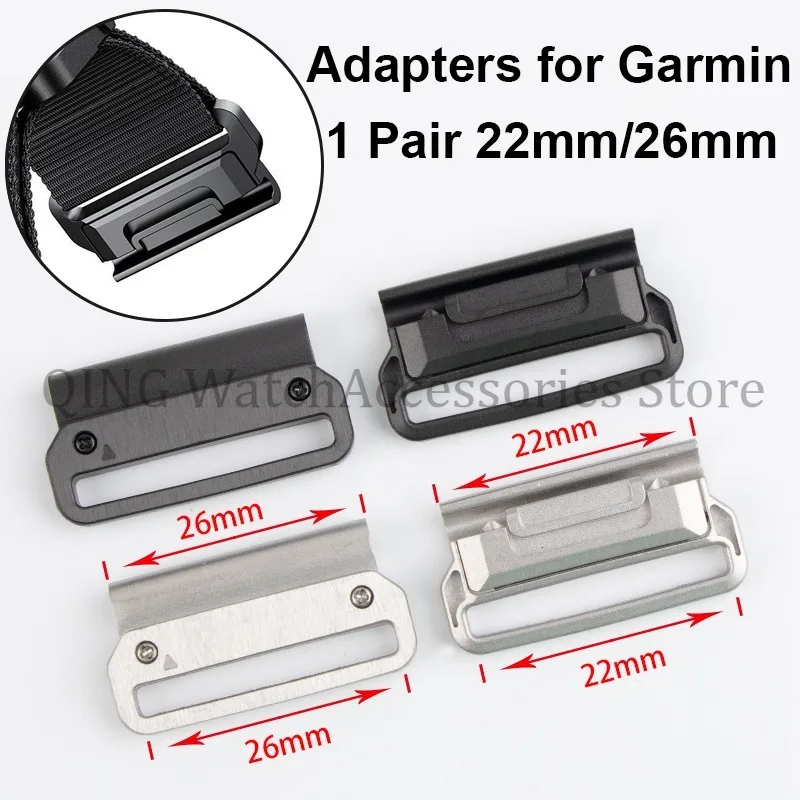 2PCS-Watch-Connector-Watchband-Adapters-for-Garmin-Tactix-7Pro-Fenix-7X ...