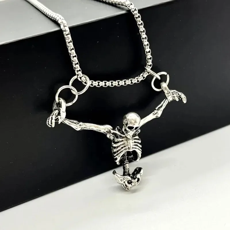 Punk-Style-Punished-Man-Skull-Pendant-Necklace-Men-Vintage-Creative-Hip ...