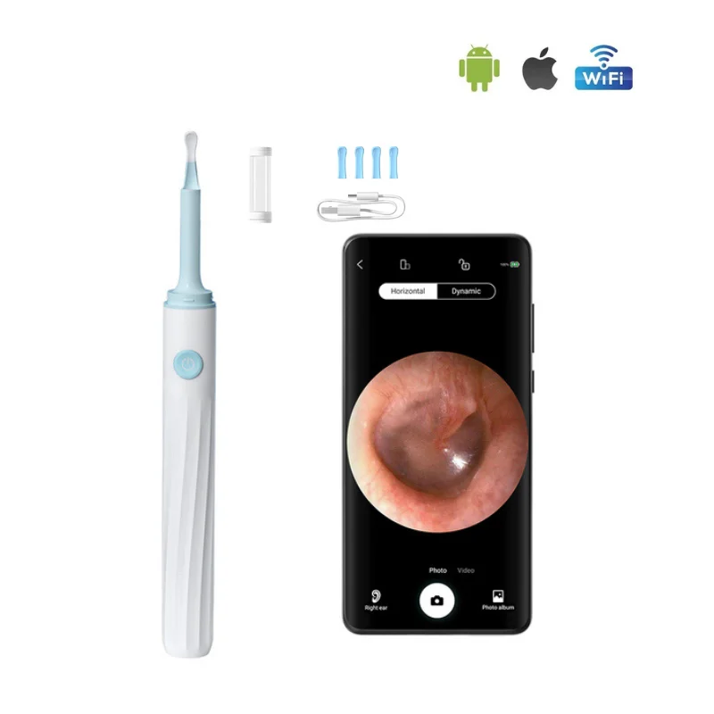 4.0mm Wireless Otoscope Video Hd Earpick Camera Ear Scope Wifi Smart ...