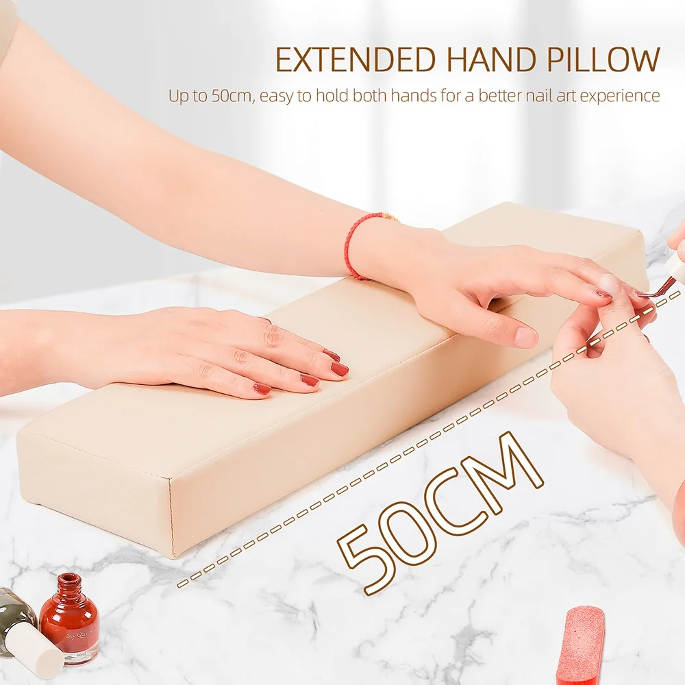 50cm-Extended-Hand-Pillow-Cuboid-Manicure-Hand-Rests-Holder-Wrist-Rests ...