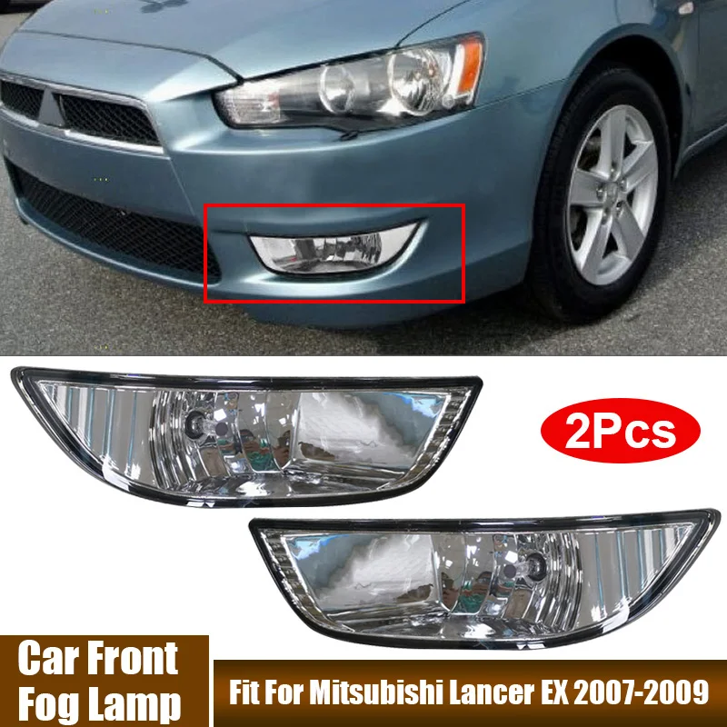2pcs/pair Car Front Fog Lights Assembly For Mitsubishi Lancer Ex 2007 ...