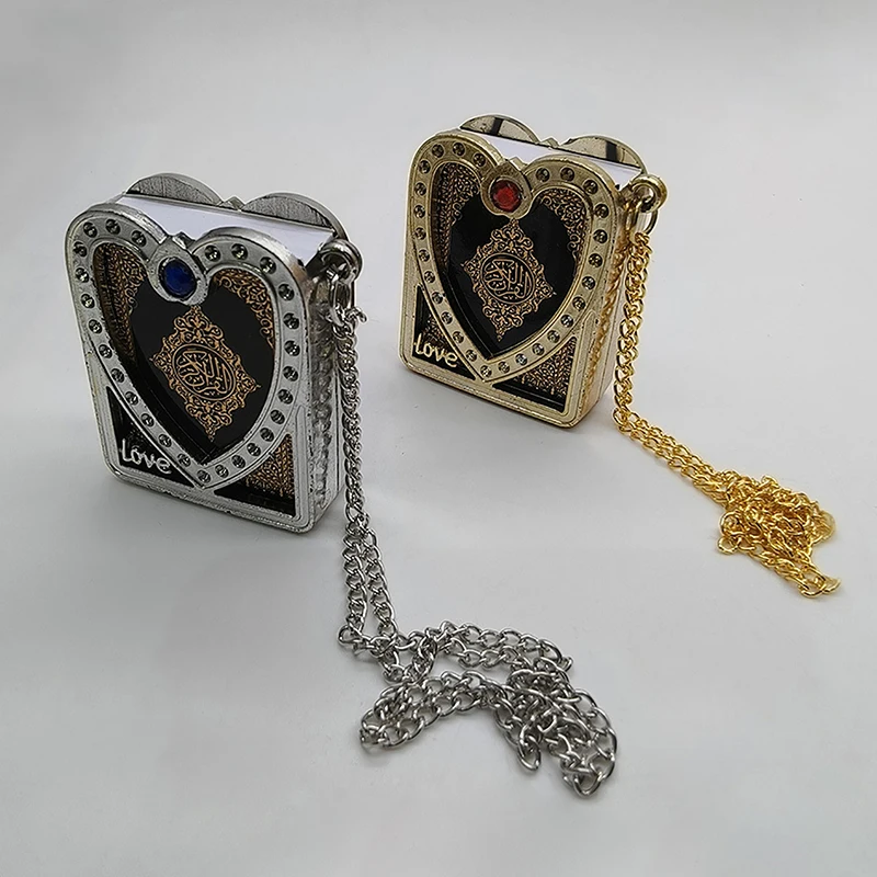 Retro-Mini-Ark-Quran-Book-Real-Paper-Can-Read-Pendant-Necklace ...