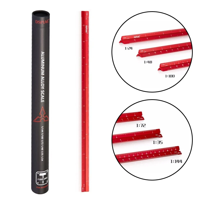 DSPIAE-AT-AS-Aluminum-Scale-Ruler-Model-Hobby-Accessory-for-Detail ...
