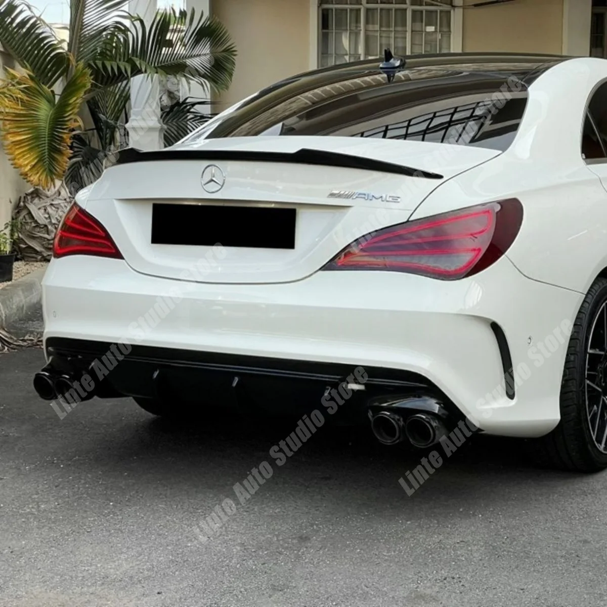 FD Style Rear Spoiler Lip for Mercedes CLA C117 W117 CLA180 CLA200 ...